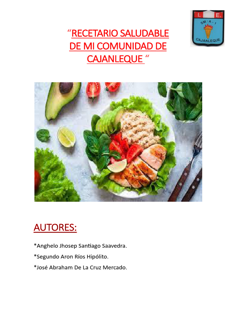 RECETARIO SALUDABLE | PDF | Alimentos | Panes