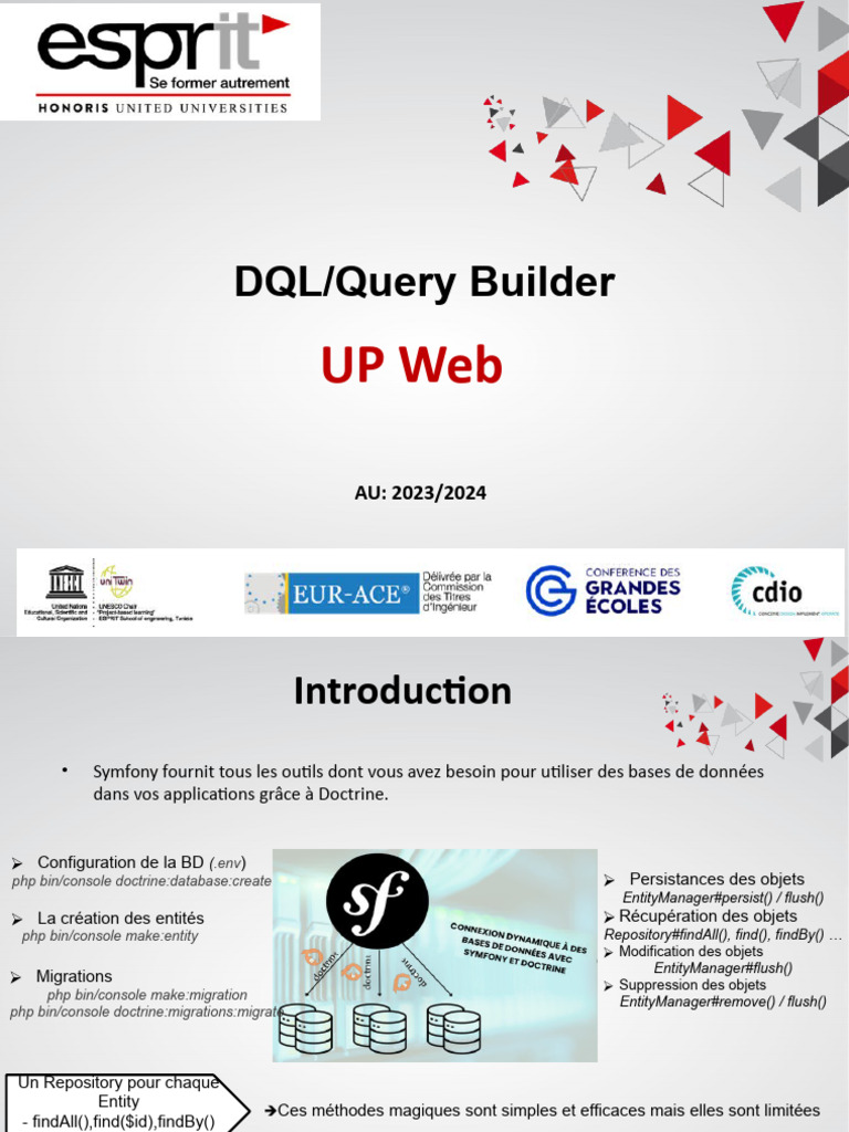 Guide sur Query Builder et DQL Symfony | PDF | SQL | Recherche d ...