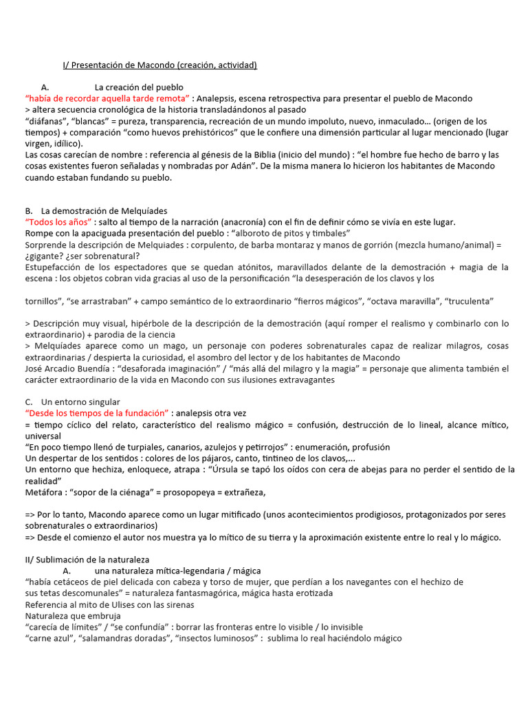 Análisis Del Incipit de Cien Años de Soledad | PDF