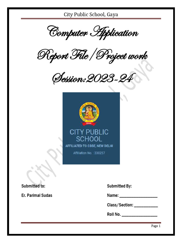 Computer Application Lab File - 231126 - 220302 | PDF | Html | Html Element