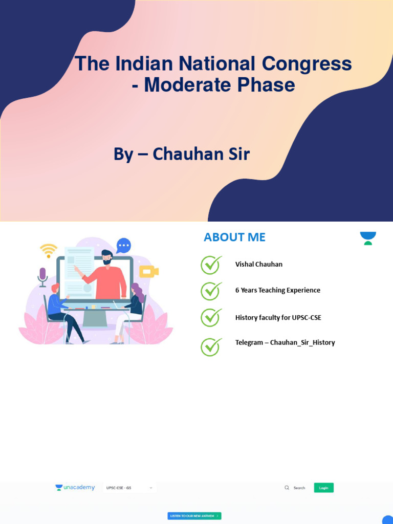 The Indian National Congress - Moderate Phase | PDF | Indian National ...