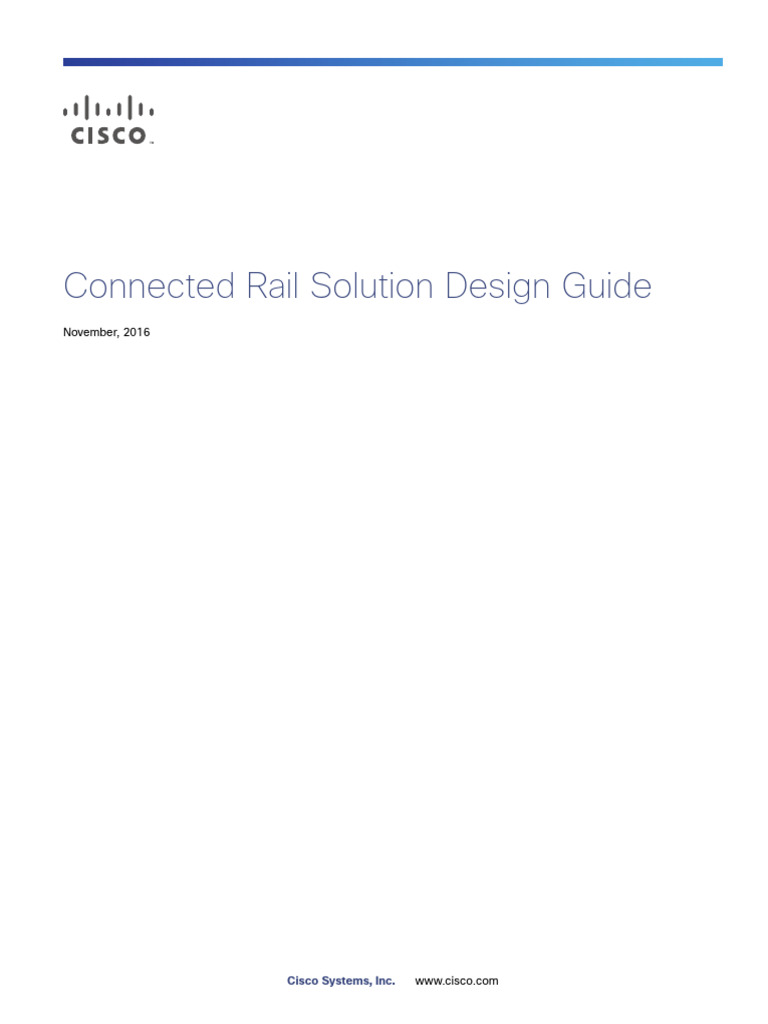 Connected Rail Soluction Design Guide | PDF | Wi Fi | Wireless Access Point