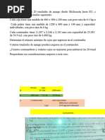 Ejercicios de Cubicaje y Estiba | PDF | Transporte | Envío