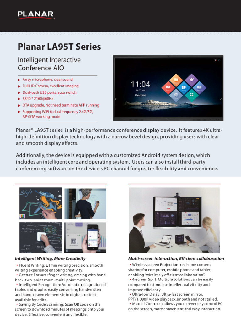 Planar - La95t Brochure 05 2023 | PDF | Tablet Computer | Manufactured ...