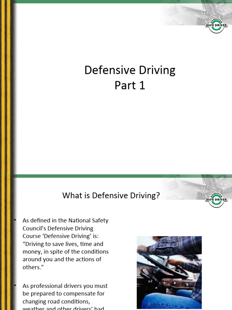 Defensive-Driving-Part-1 | PDF