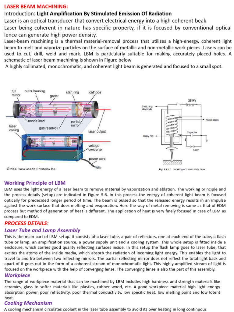 LBM PPT VGA 2022-23-23-27 | PDF | Laser | Machining