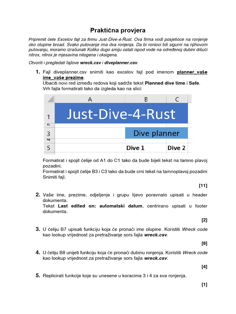 Prakticna Provjera A | PDF