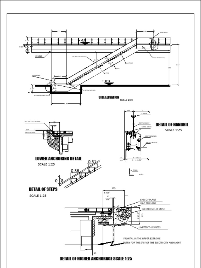 Escalator Blueprint Details | PDF
