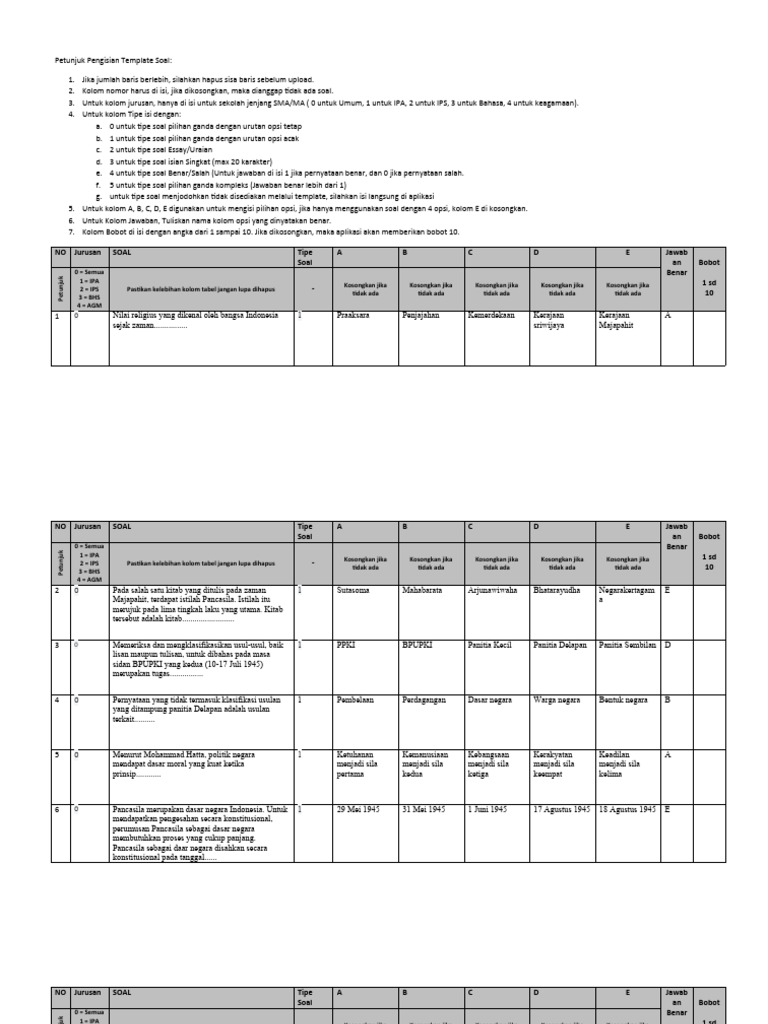 Soal Pas Ganjil PPKN X | PDF