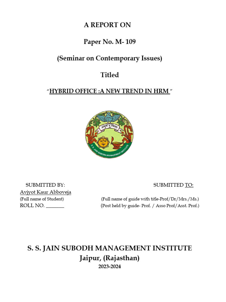 Contemporary Report | Download Free PDF | Industrial Revolution | Employment