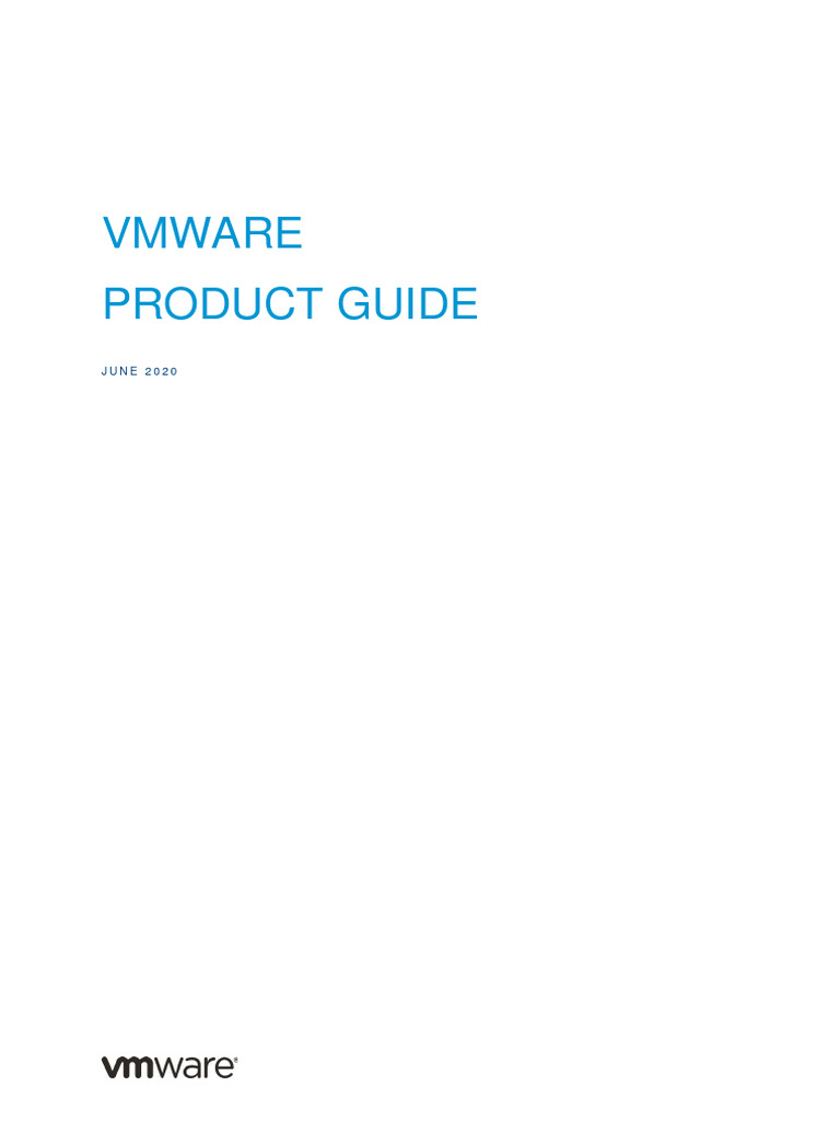Vmware Product Guide | PDF | V Mware | Virtualization