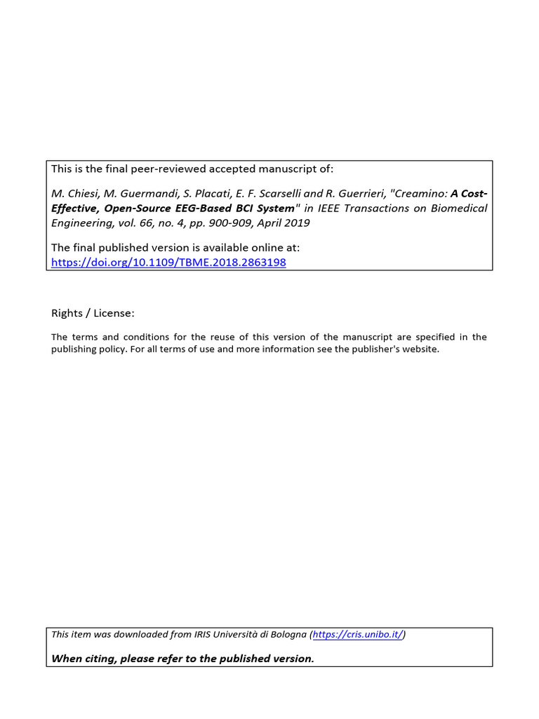 PP+Creamino A Cost-Effective Open-Source EEG-Based BCI System | PDF | Electroencephalography ...