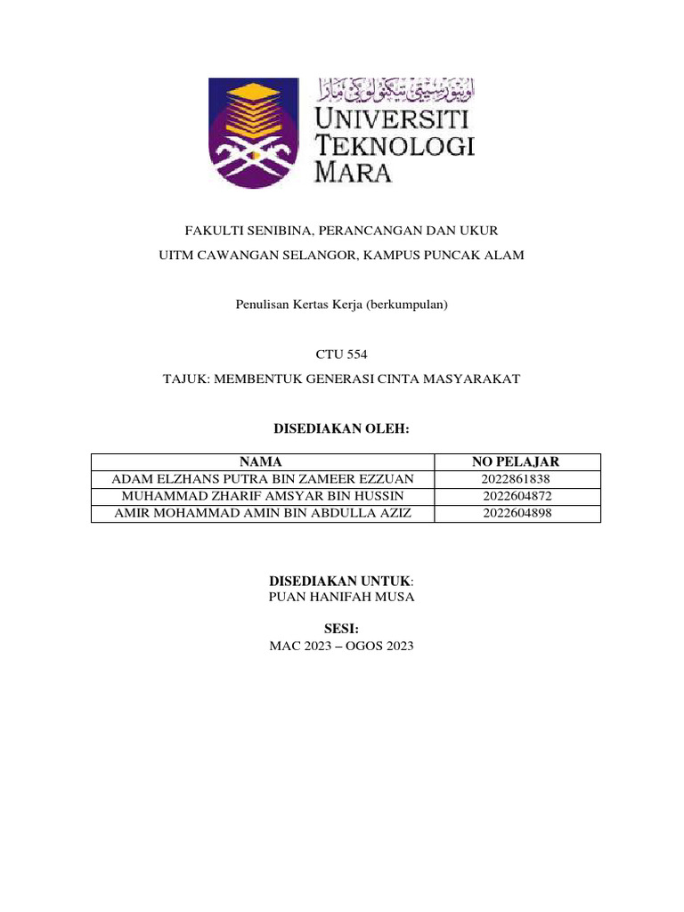 CTU554 Kertas Kerja | PDF