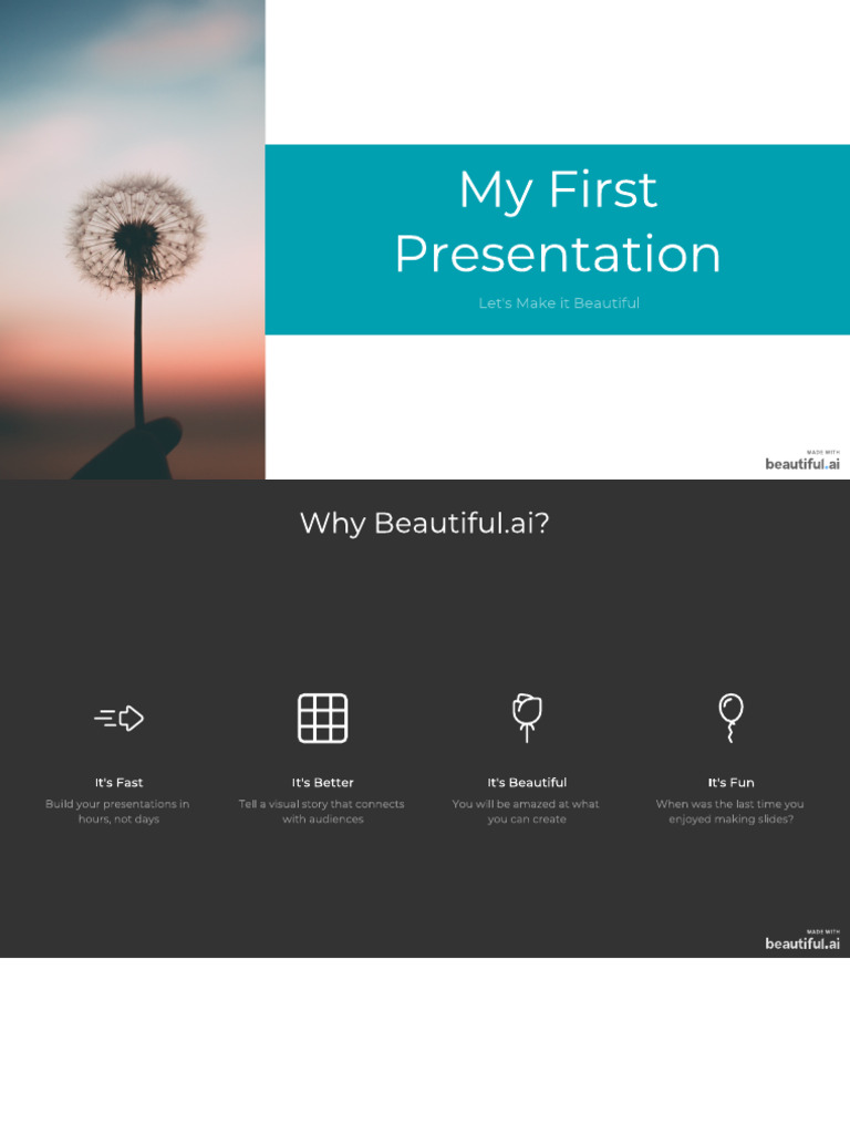 My First Presentation | PDF