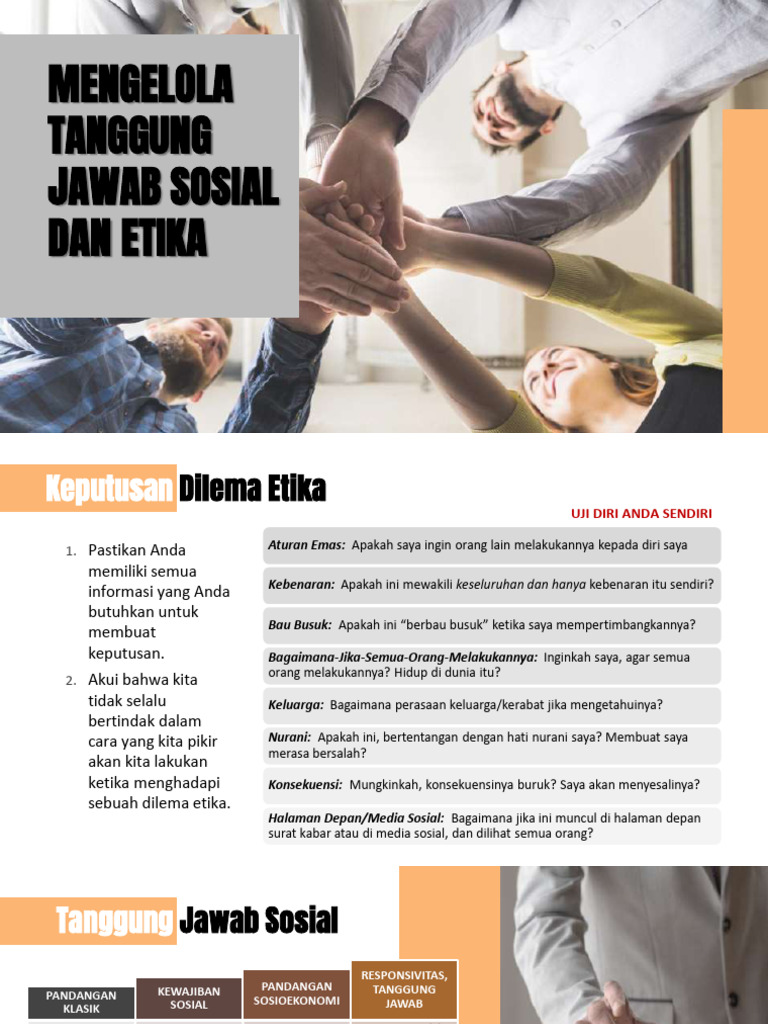 14.a.pengambilan Keputusan Sosial Dan Etika | PDF | Bisnis | Pengembangan Diri