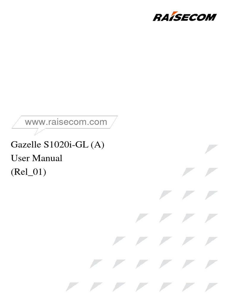 Gazelle S1020i-GL (A) User Manual (Rel - 01) | PDF | Telecommunications ...