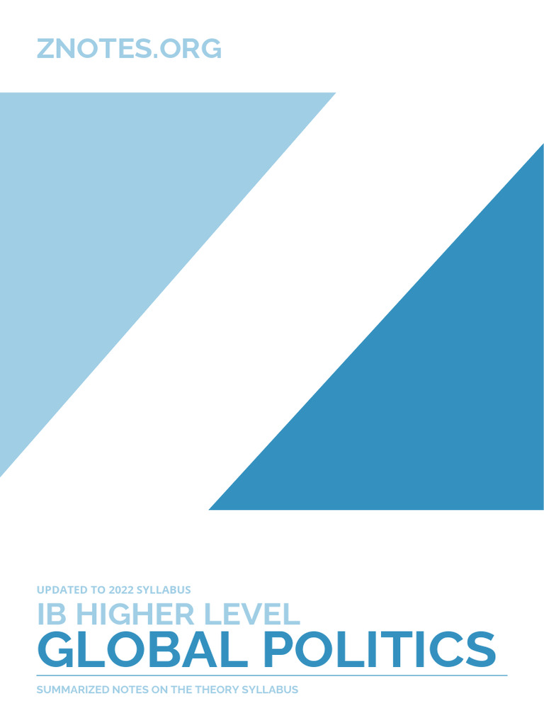 IB Global Politics Theories Overview | PDF | State (Polity) | Human Rights