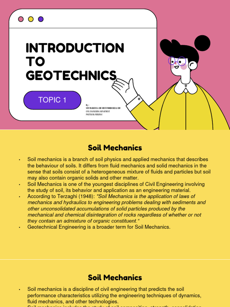 T1 Introduction To Geotechnics | PDF | Soil Mechanics | Rock (Geology)