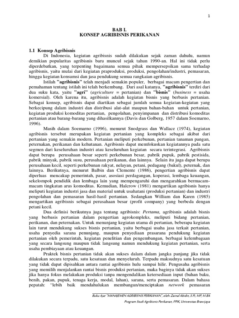 Konsep Agribisnis Perikanan 231204 213452 | PDF | Pengelolaan Keuangan & Uang | Teknologi & Rekayasa