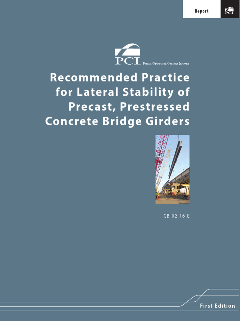 Recommended Practice For Lateral Stability of Precast, Prestressed ...