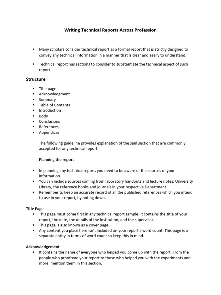 Writing Technical Reports Across Profession | PDF | Cognition | Human Communication