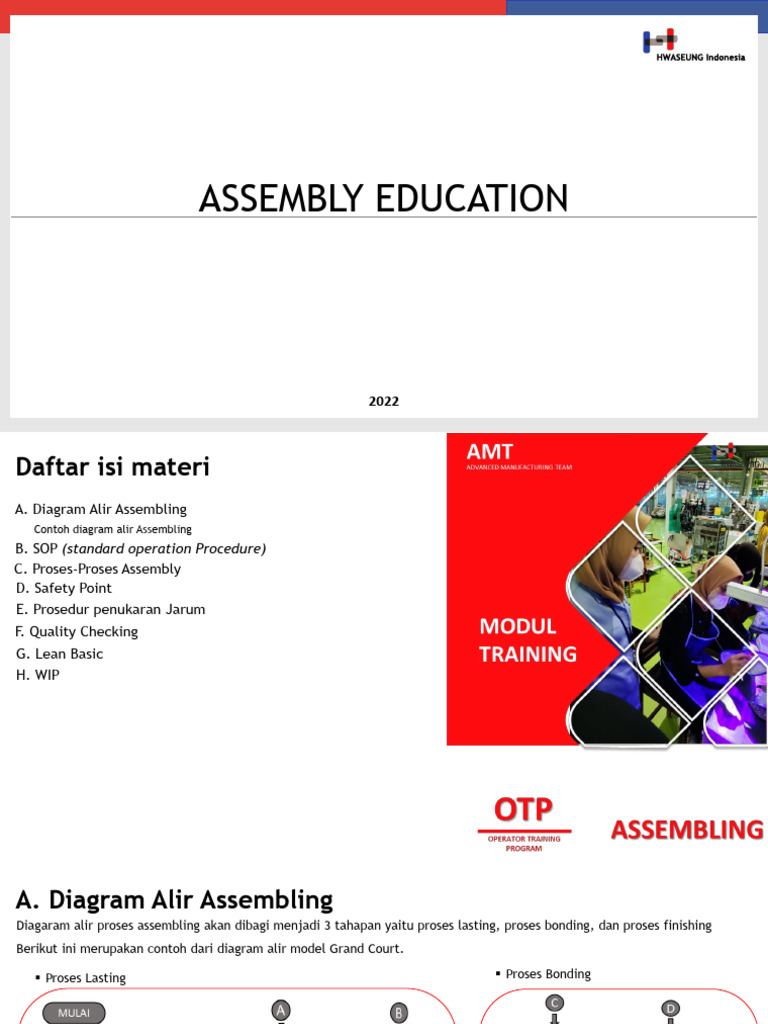 Materi Training Operator Assembly FIX | PDF