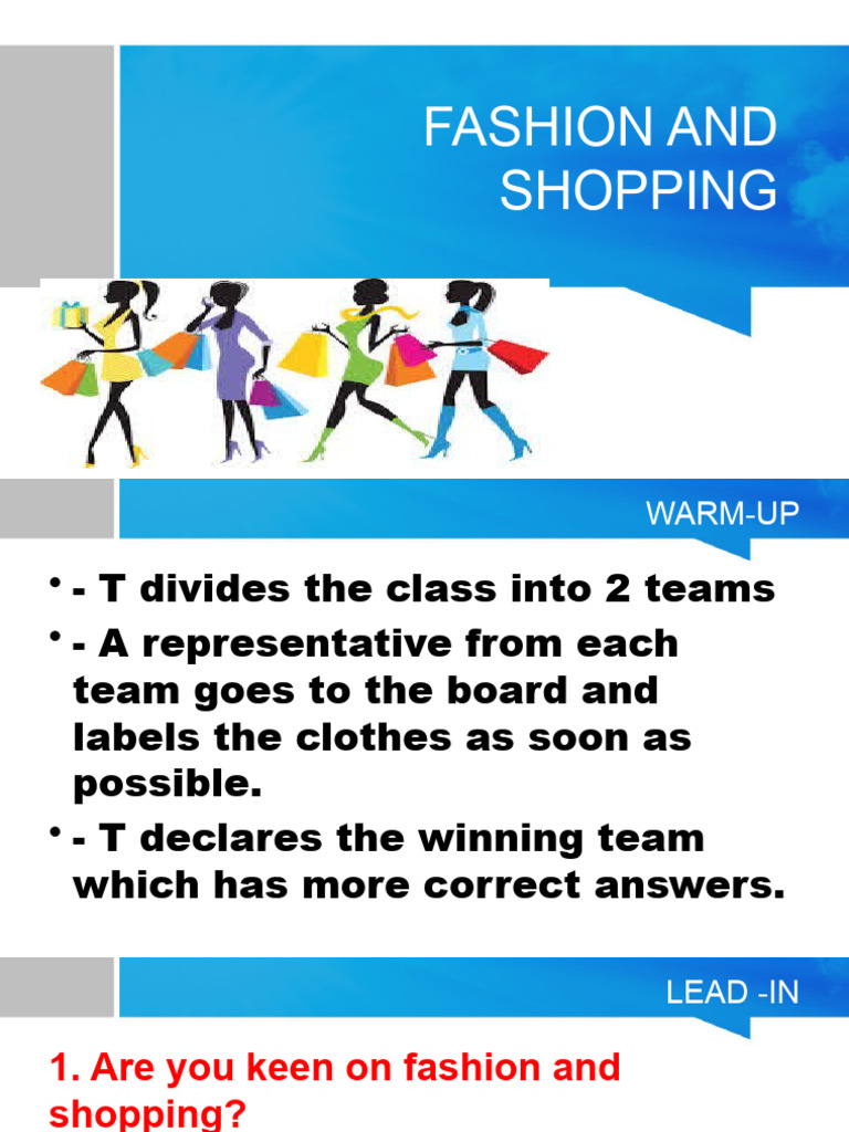 4b - Fashion and Shopping | PDF | Fashion | Dyslexia