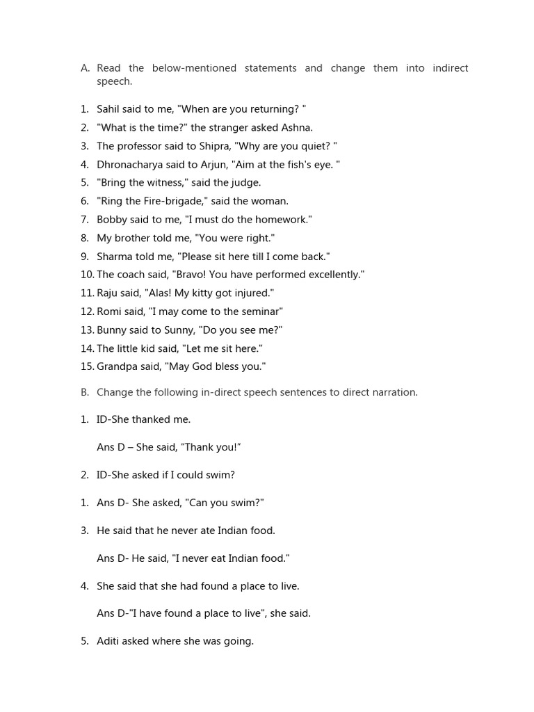 Direct Indirect WS | PDF | Weekly Torah Readings