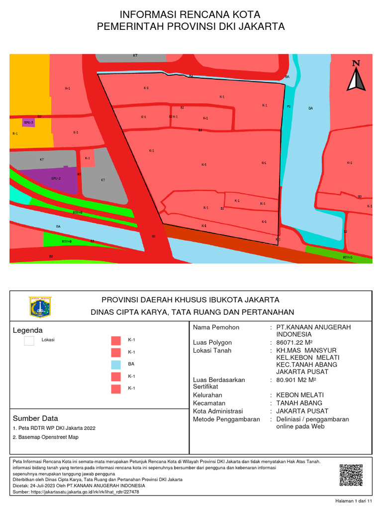 IRK ZONASI - Peta 8ha | PDF