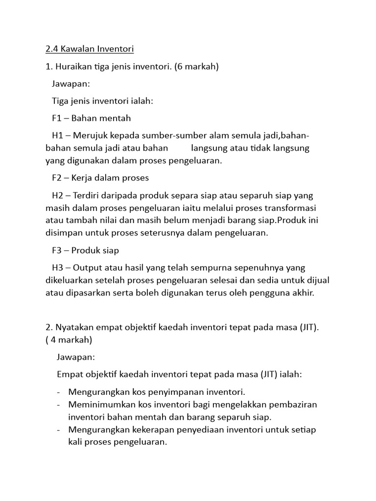 2.4 Kawalan Inventori | PDF