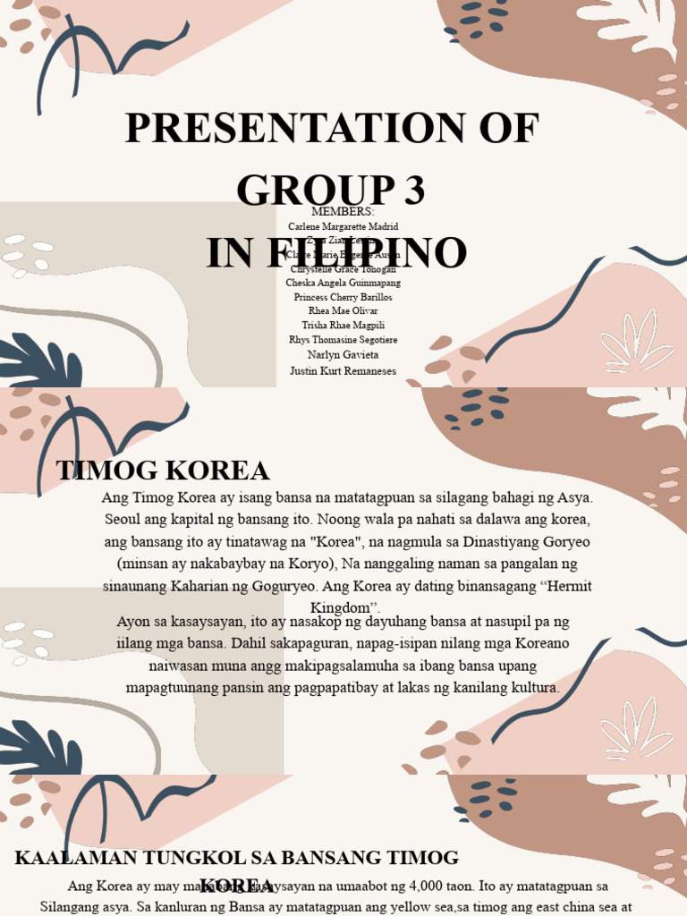 presentation-in-filipino | PDF