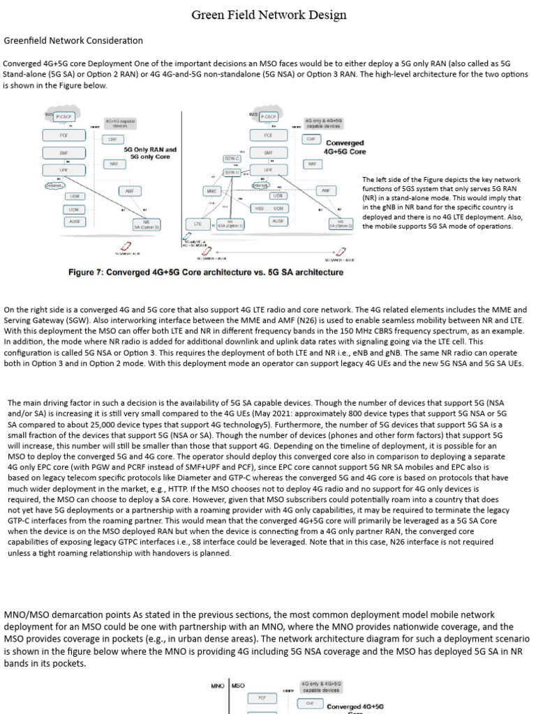 Green Field Network Design | PDF | 4 G | Computer Network