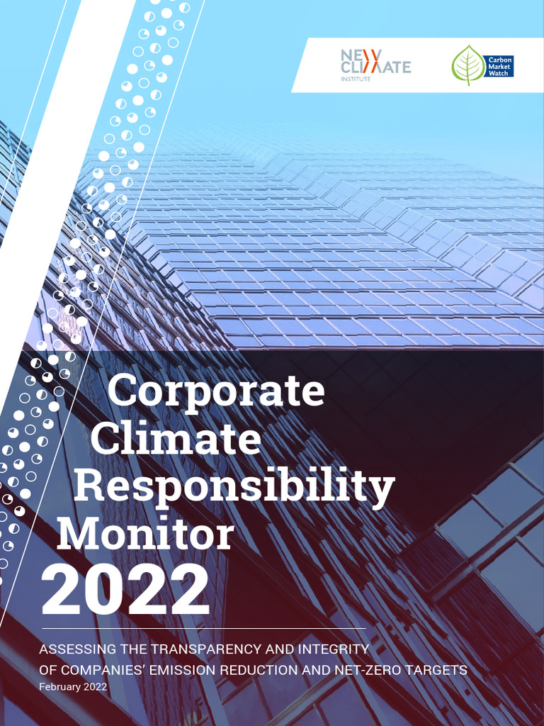 Corporate Climate Responsibility Monitor 2022 | PDF | Climate Change ...