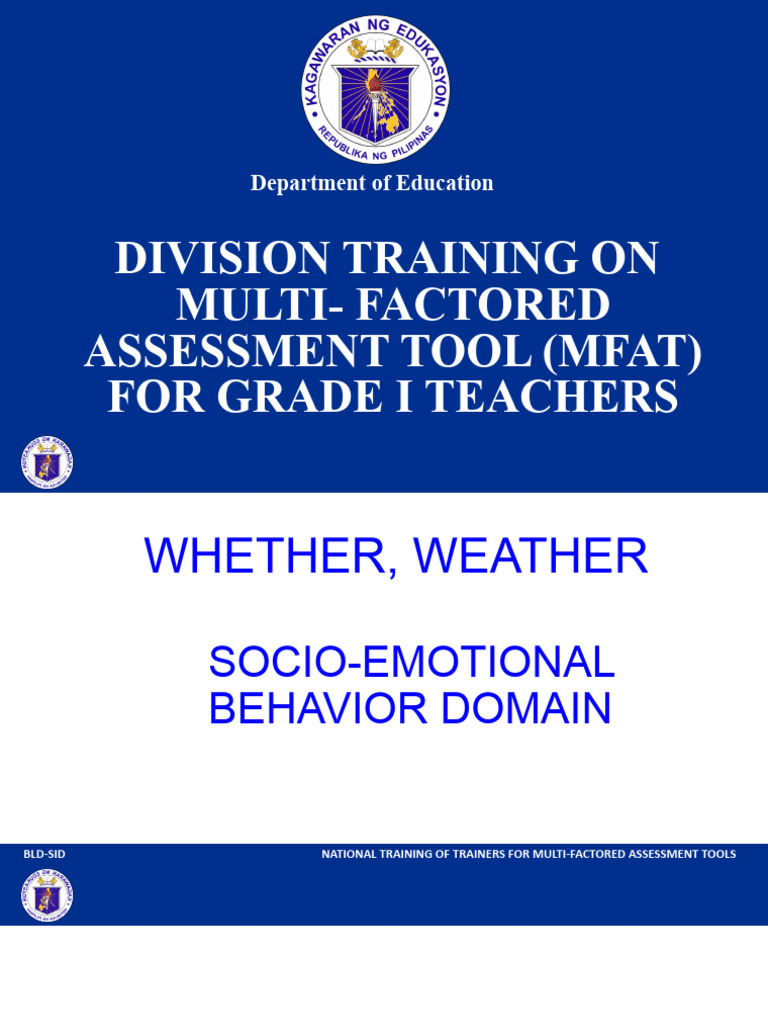 Mfat Presentation Whether Weather FINAL | PDF | Learning | Psychology