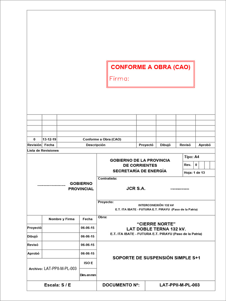 Lat Ppii M PL 003 R.0 | PDF