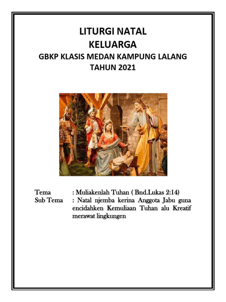 Liturgi Natal Keluarga | PDF