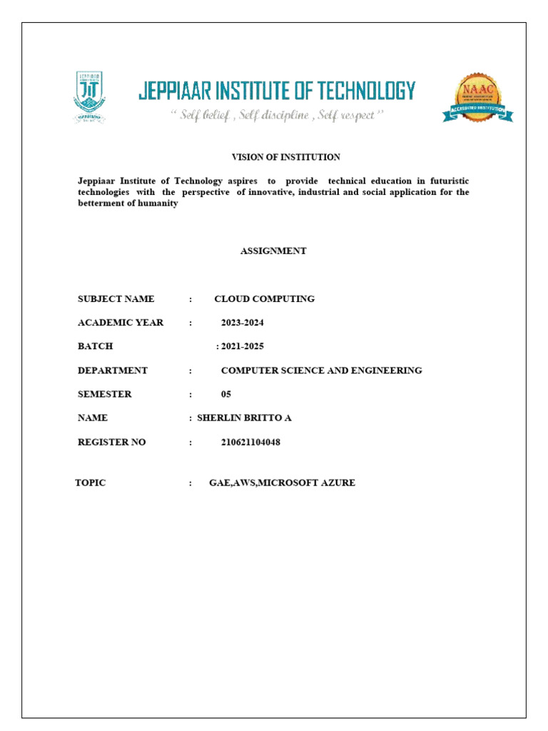 Cloud Computing Case Study | PDF | Cloud Computing | Microsoft Azure
