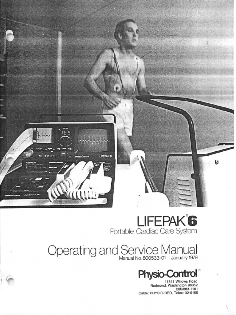 Physio Control Lifepak 6 Defibrillator - Service and User Manual | PDF