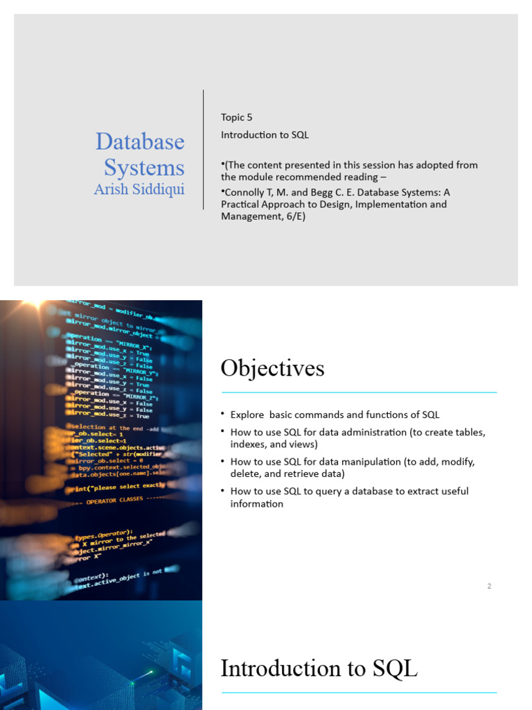 Topic 5 Introduction To DDL | Download Free PDF | Relational Database | Database Index