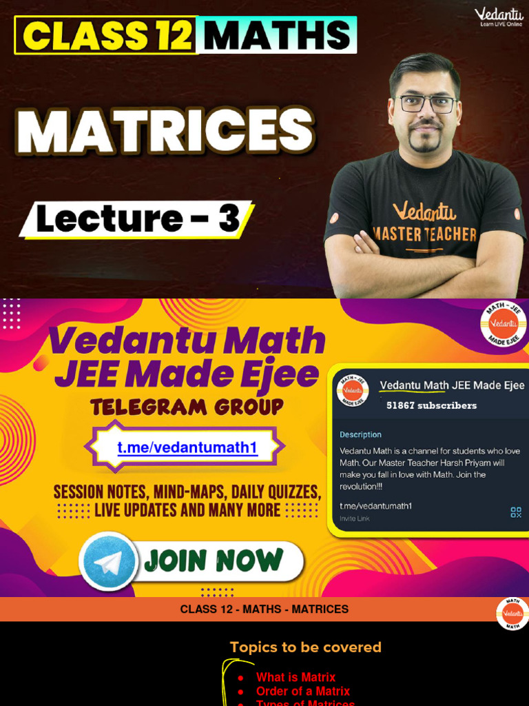 Matrices L3 | PDF | Matrix (Mathematics) | Operator Theory