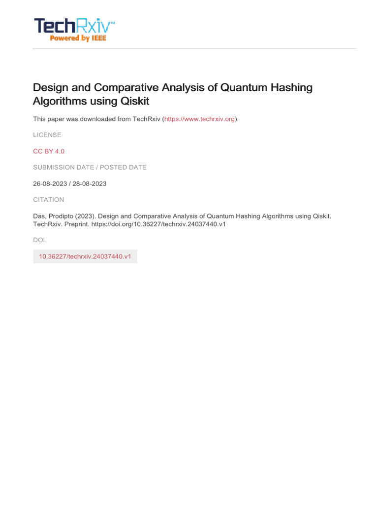 IEEE Transaction Paper - Draft - QC - AUS | PDF | Computers