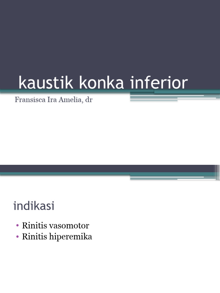 Kaustik Konka Inferior | PDF