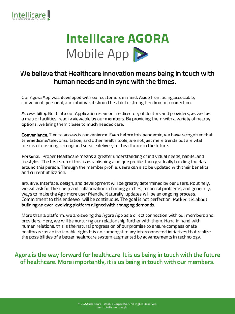 Intellicare AGORA-Emailer | PDF