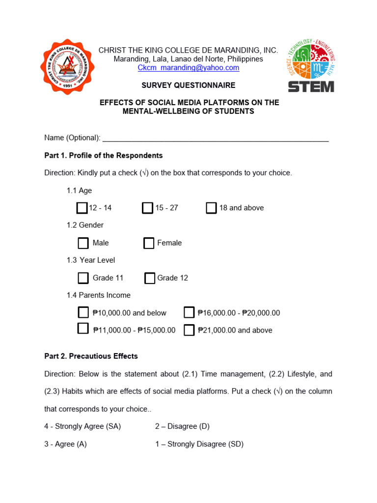 Social Media's Impact on Student Well-Being | PDF | Social Media ...