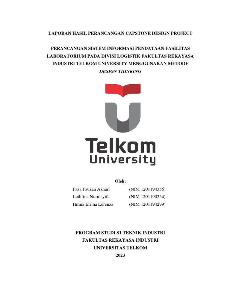 Capstone Design Project - Tim-87 - Cap Kepala Tiga | PDF