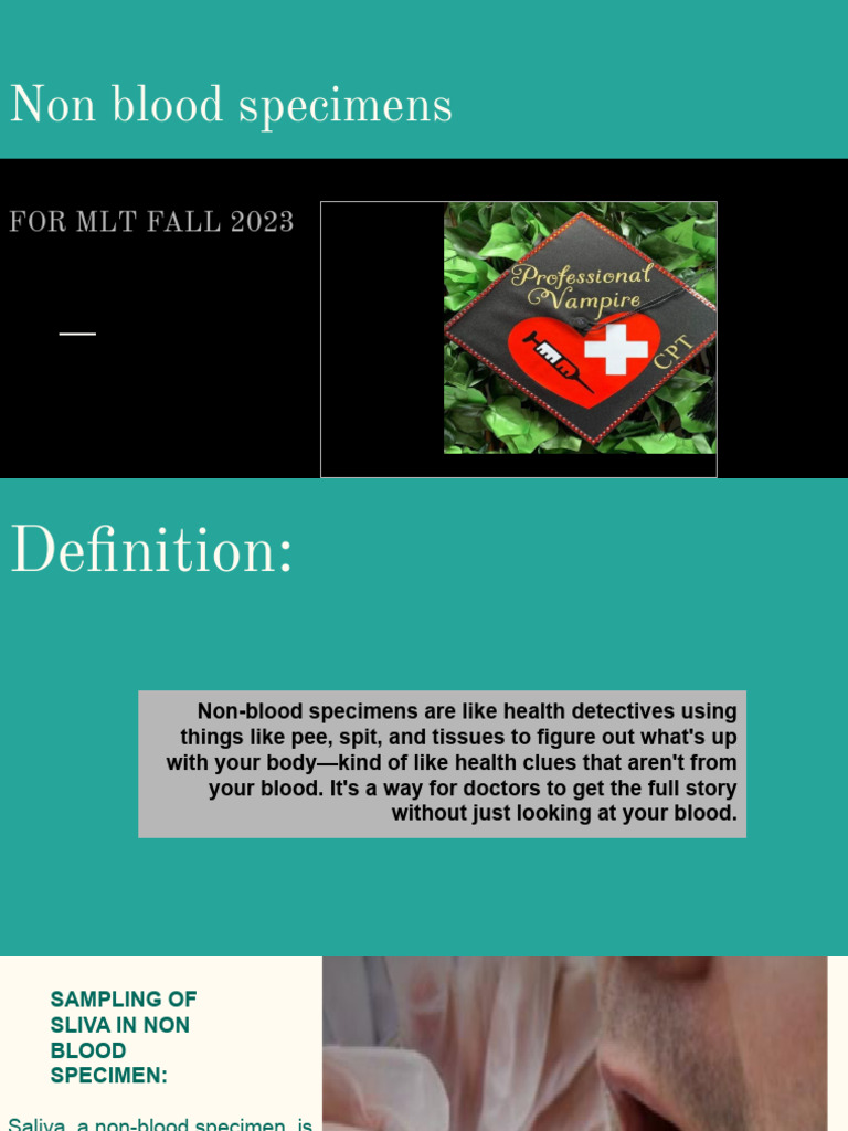 Non-Blood Specimen Collection Methods | PDF | Biopsy | Breathing