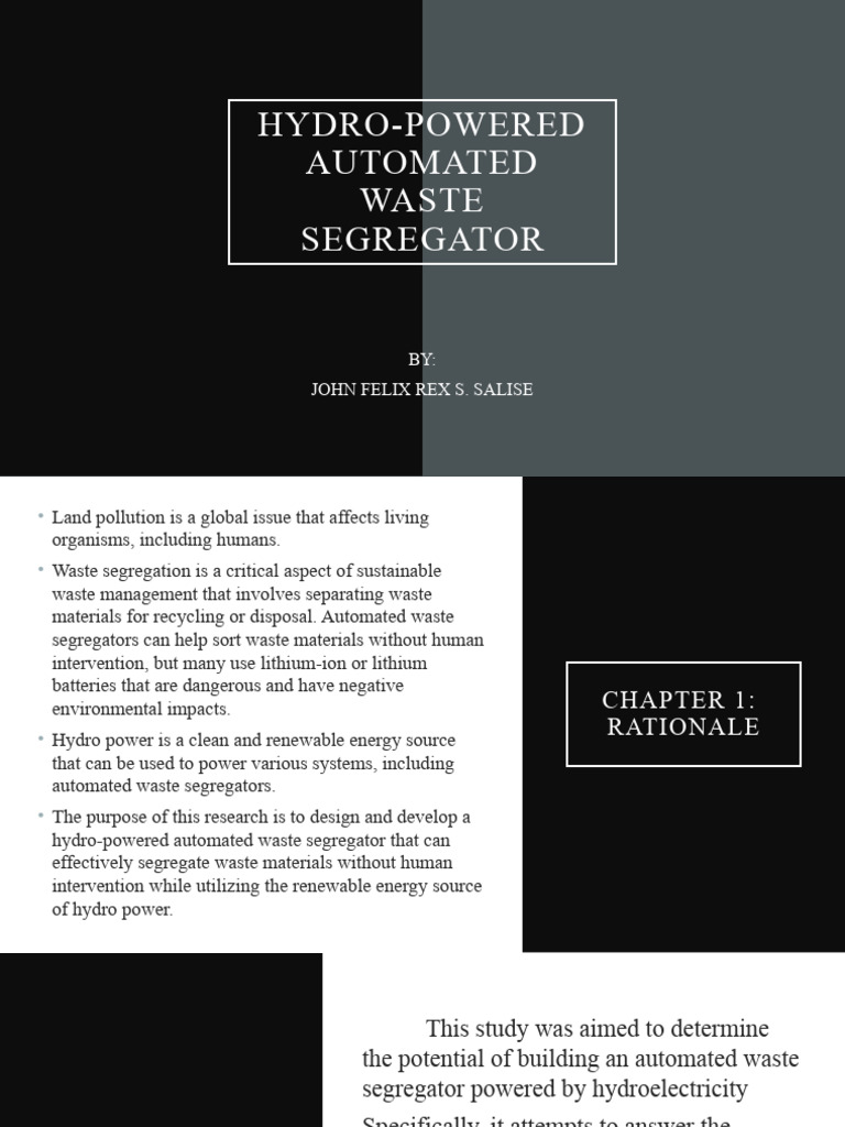 Hydro Powered Automated Waste Segregator | PDF | Waste | Landfill