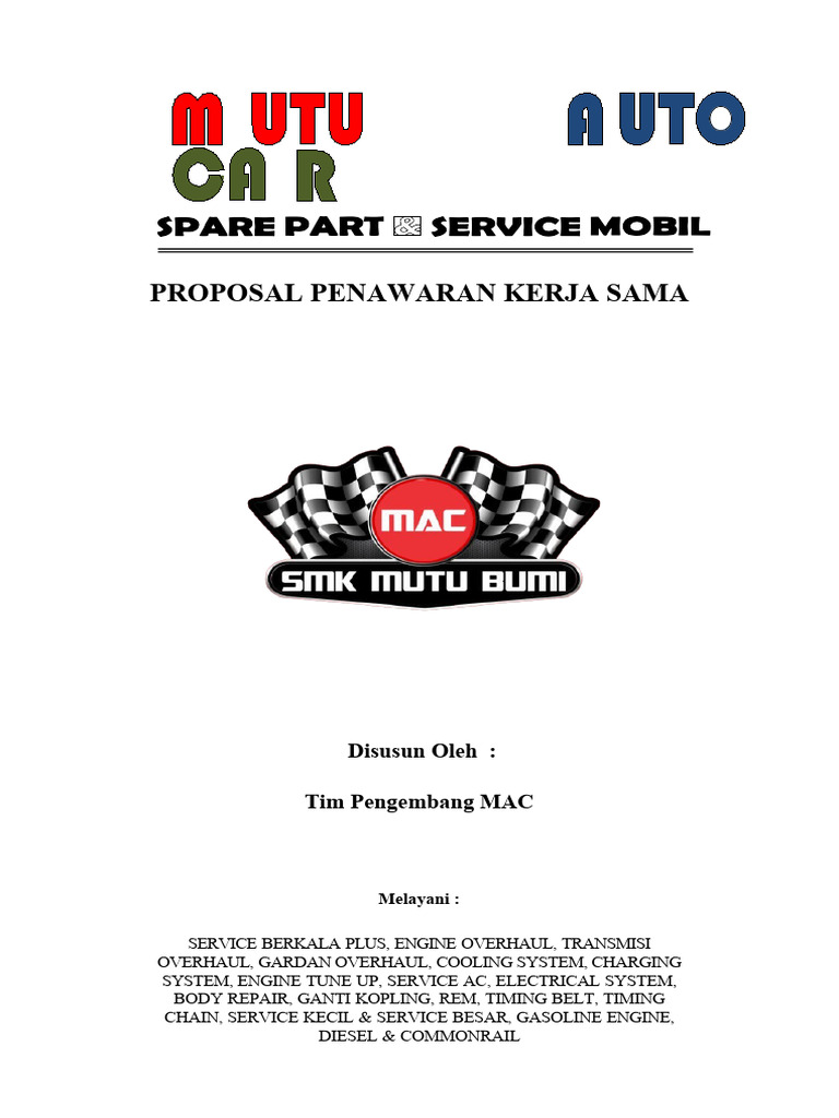 Proposal Penawaran Kerjasama MAC | PDF