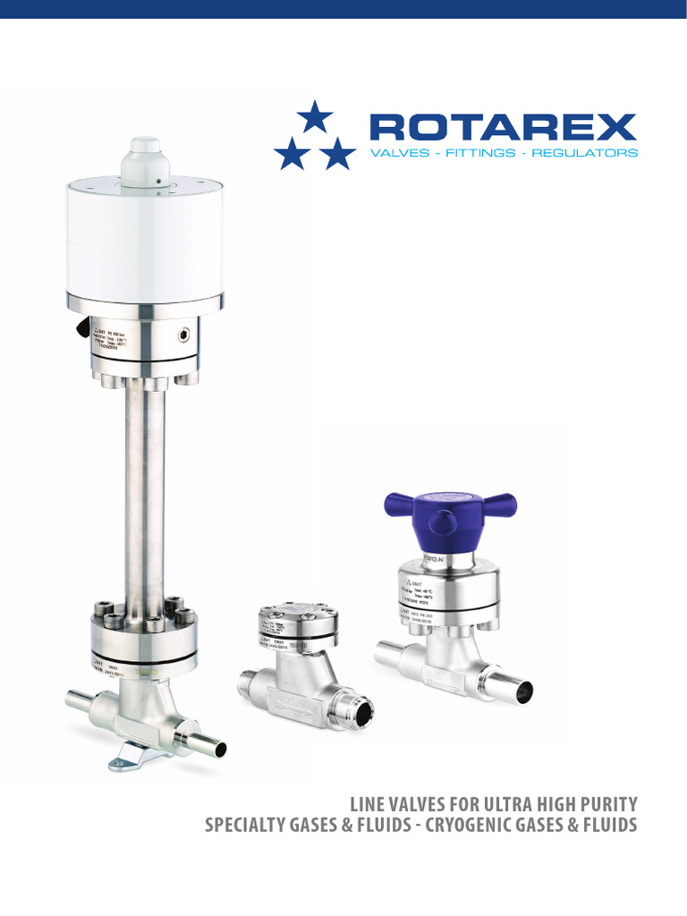 C04000 - CAT - EN - A4 - V11 - Cryogenic Valves | PDF | Valve | Gases