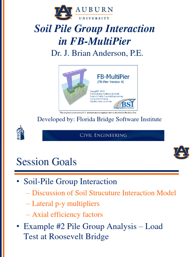 FB Multipier - Soil Pile Group Interaction | PDF